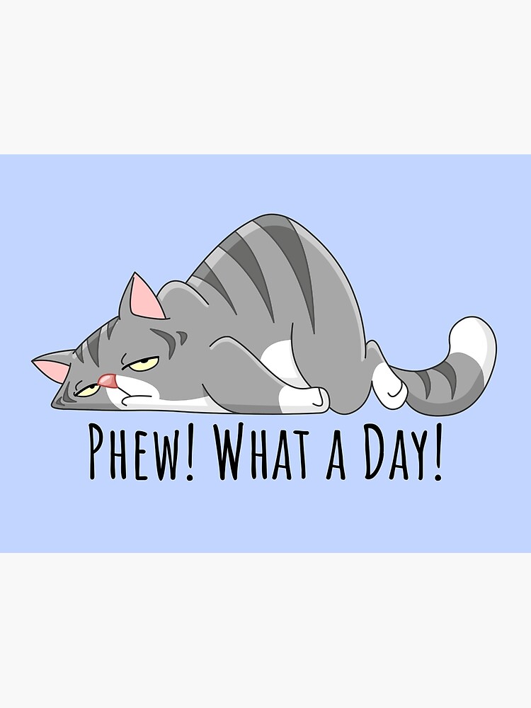 "Phew! What a Day" Poster for Sale by Tee4Tech | Redbubble
