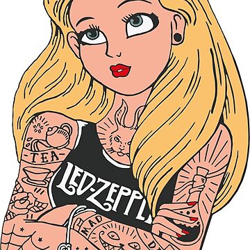 "Punk Alice in Wonderland" Sticker for Sale by emreikiz | Redbubble