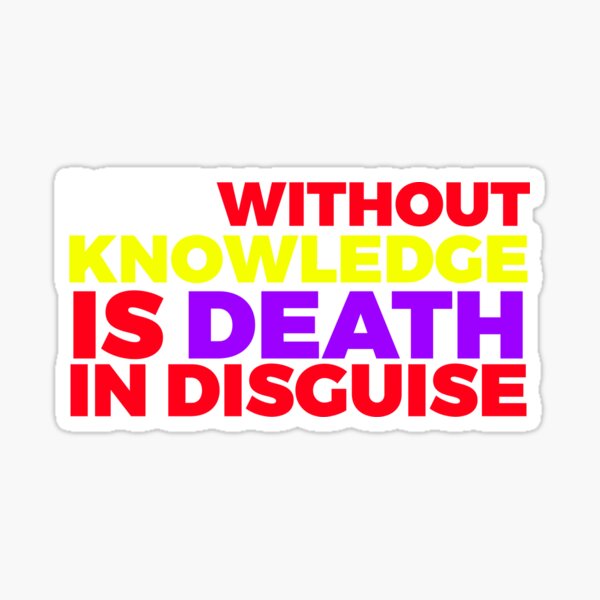 "Scooter - Life without knowledge" Sticker by jimbagleaducia | Redbubble
