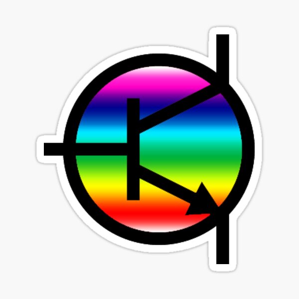 "Transistor hacker sticker" Sticker by bwanaboards | Redbubble