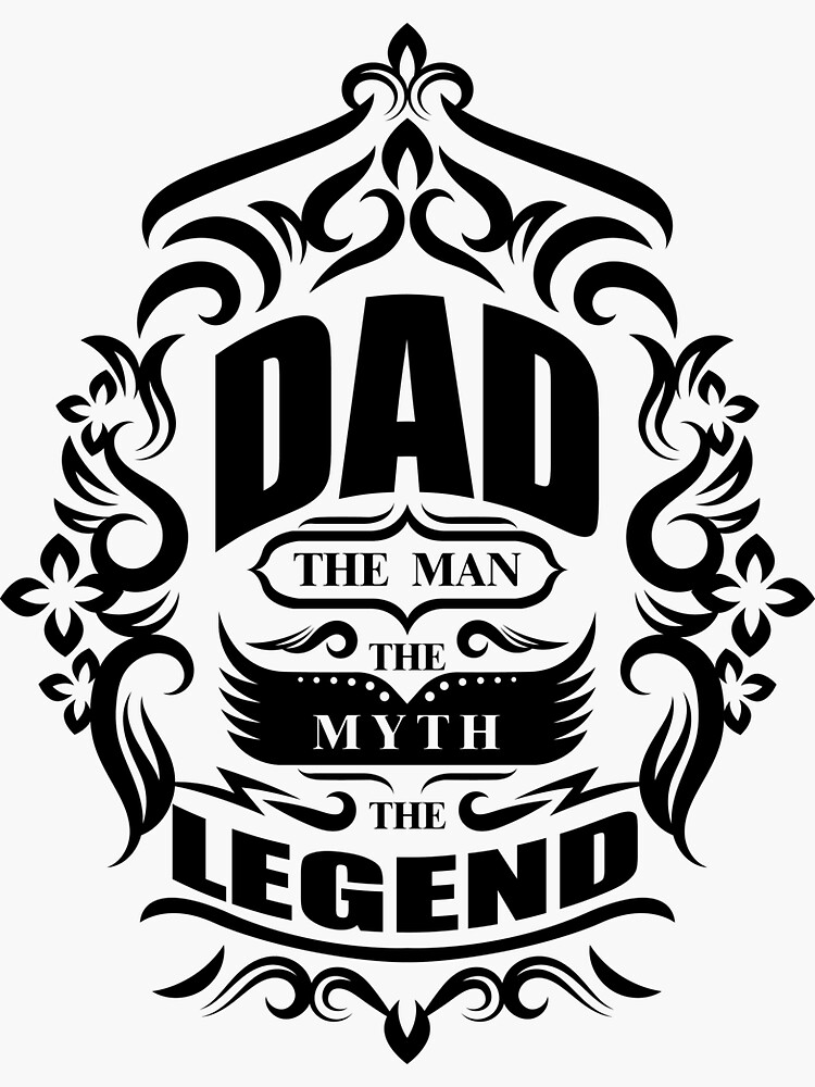 "dad the man the myth the legend cool father's day gift from son or ...