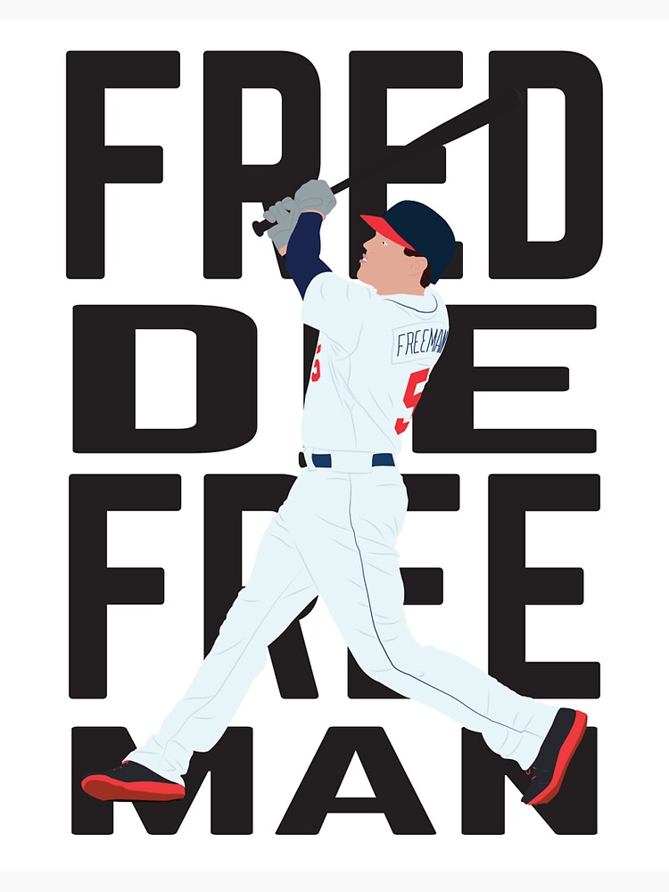 "Freeman Home run " Sticker by YuckyYoderArt | Redbubble