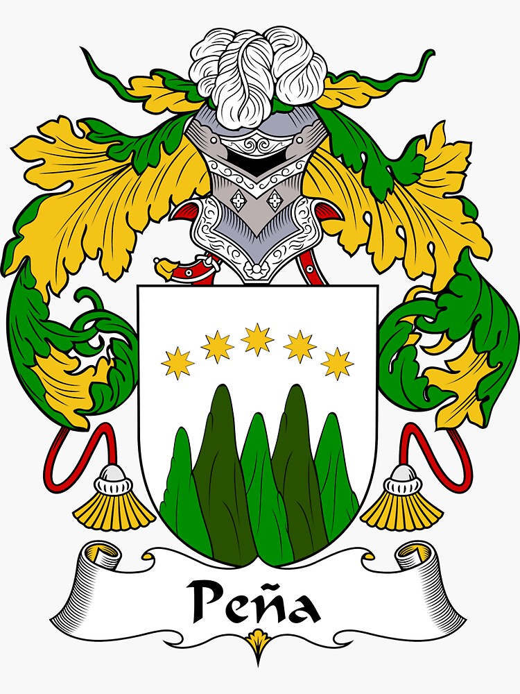 "Pena Coat of Arms/Family Crest" Sticker for Sale by carpediem6655 ...