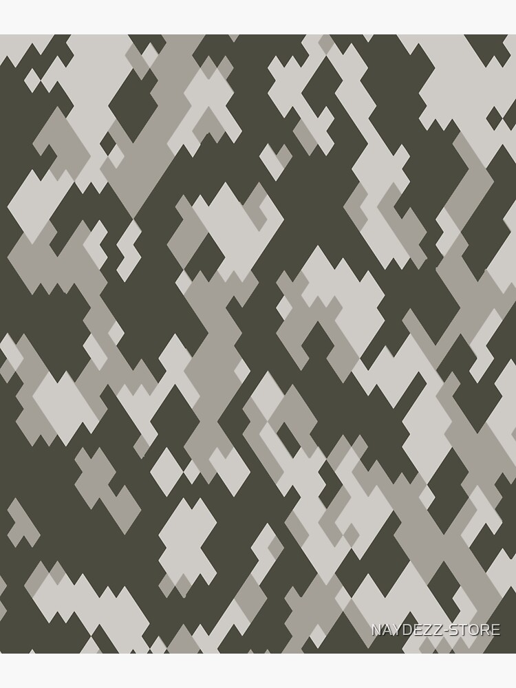 "Black and white military colors pattern design " Sticker for Sale by ...