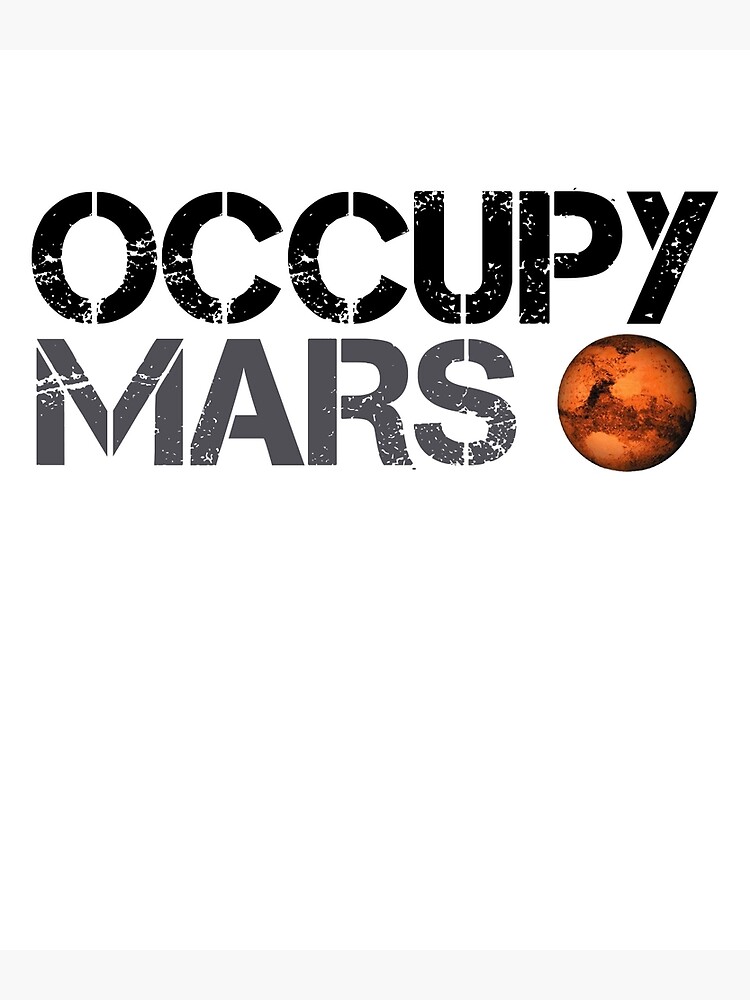 "Occupy Mars - Space Planet - SpaceX" Canvas Print for Sale by ...