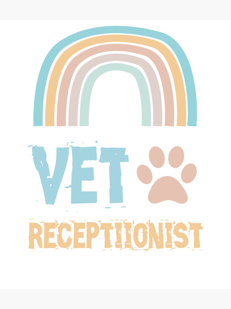 "Rainbow Vet Receptionist-Veterinary Receptionist" Sticker by ...