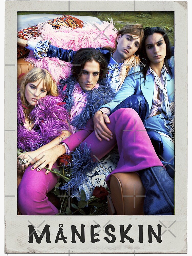 "MANESKIN Måneskin" Sticker for Sale by lacato | Redbubble