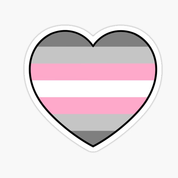 "demigirl pride heart" Sticker for Sale by trashgoblinart | Redbubble