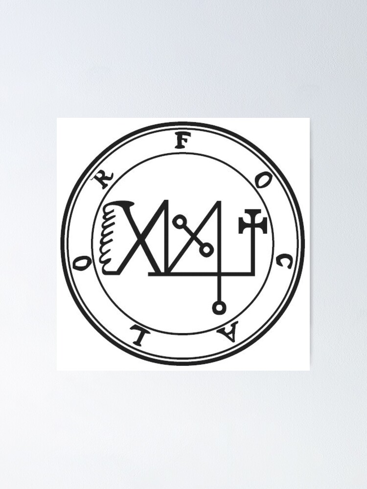 "Duke Focalor - Black Sigil" Poster for Sale by DavidAGA | Redbubble