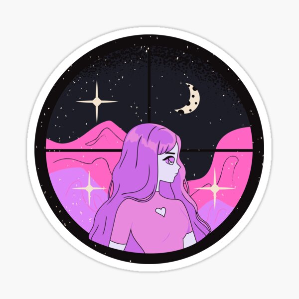 "Girl in window" Sticker by reasek | Redbubble