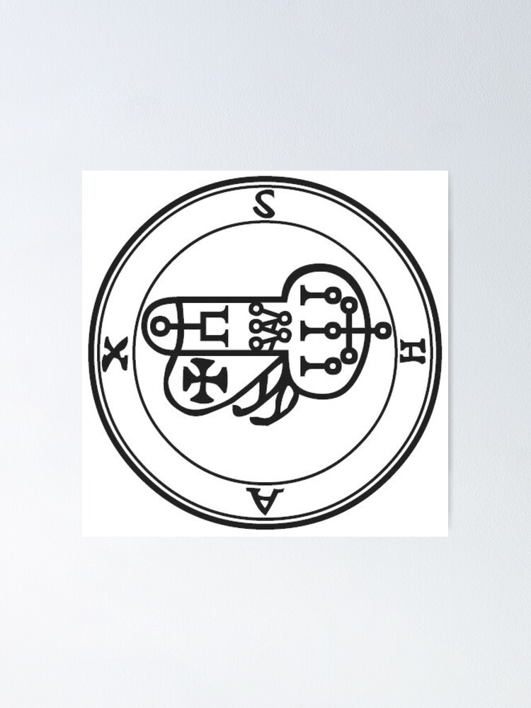 "Marquis Shax - Black Sigil" Poster for Sale by DavidAGA | Redbubble