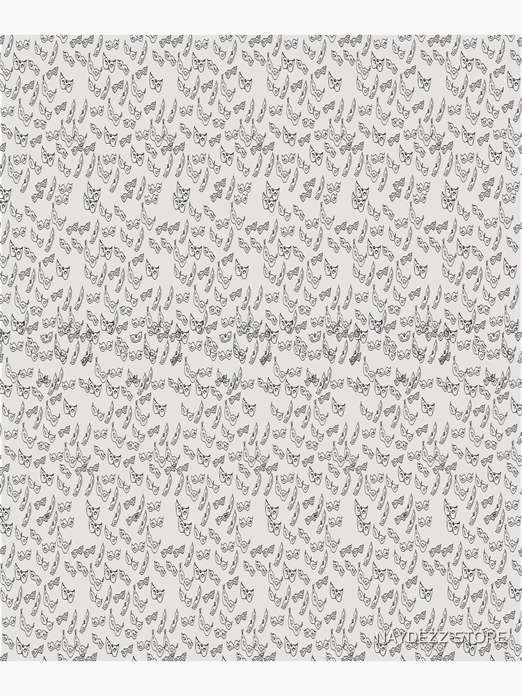 "Black mask pattern design " Sticker by NAYDEZZ-STORE | Redbubble