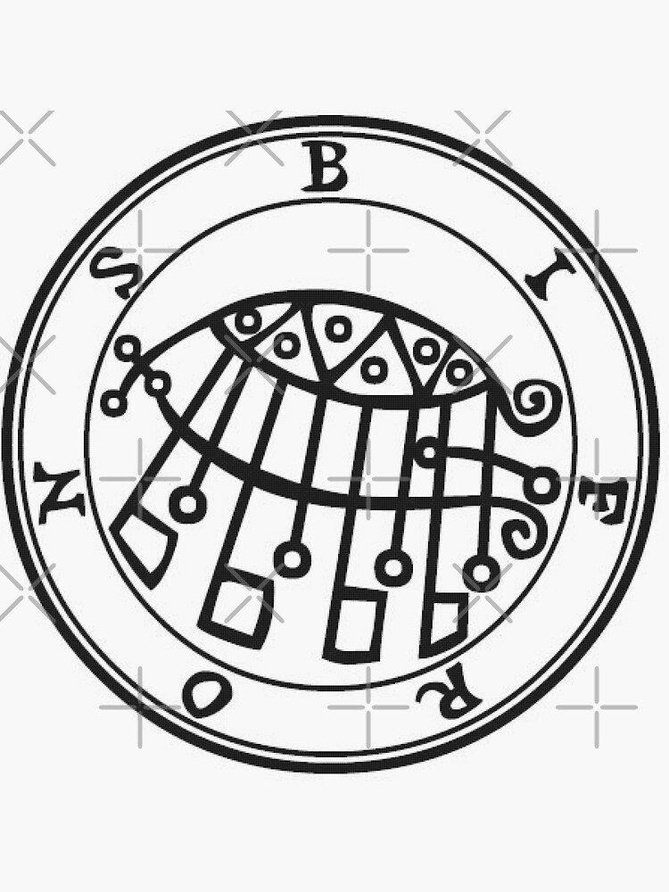 "Count Bifrons - Black Sigil" Sticker for Sale by DavidAGA | Redbubble