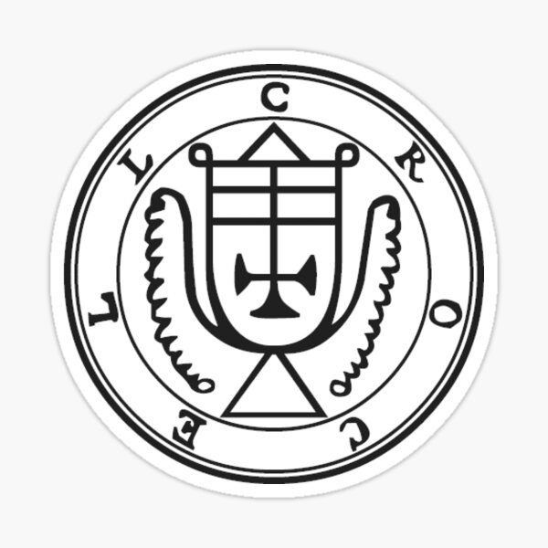 "Duke Crocell - Black Sigil" Sticker for Sale by DavidAGA | Redbubble