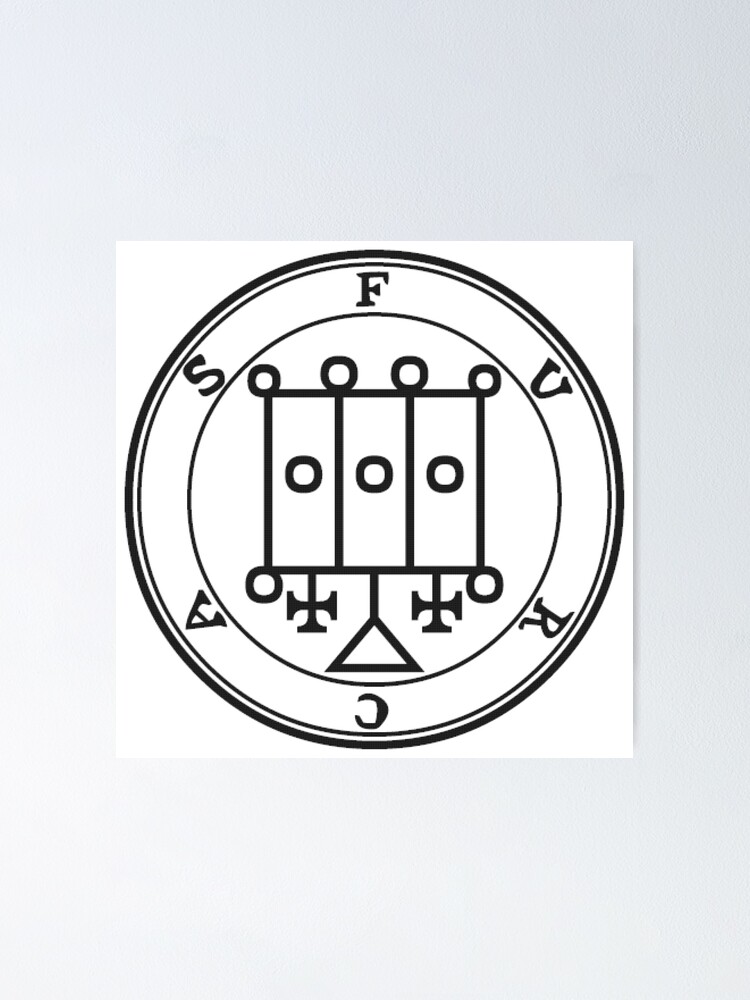 "Knight Furcas - Black Sigil" Poster for Sale by DavidAGA | Redbubble