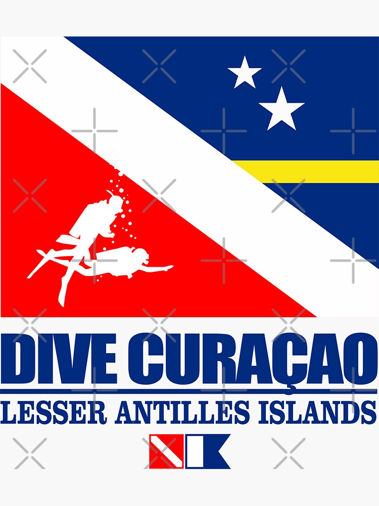 "Dive Curacao (DF)" Sticker for Sale by curranmorgan | Redbubble