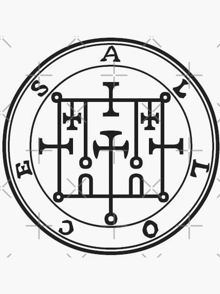 "Duke Alloces - Black Sigil" Sticker for Sale by DavidAGA | Redbubble