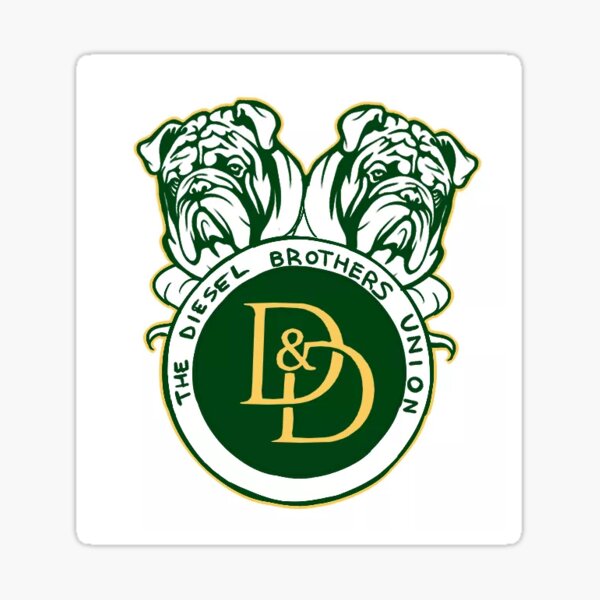 "Diesel Dogs Logo" Sticker for Sale by DYEntertainment | Redbubble