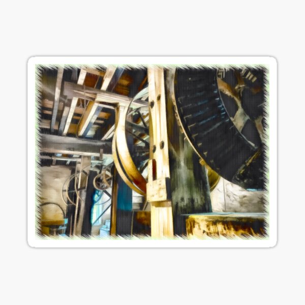 "Rustic Mill Equipment" Sticker for Sale by Mphulsey | Redbubble