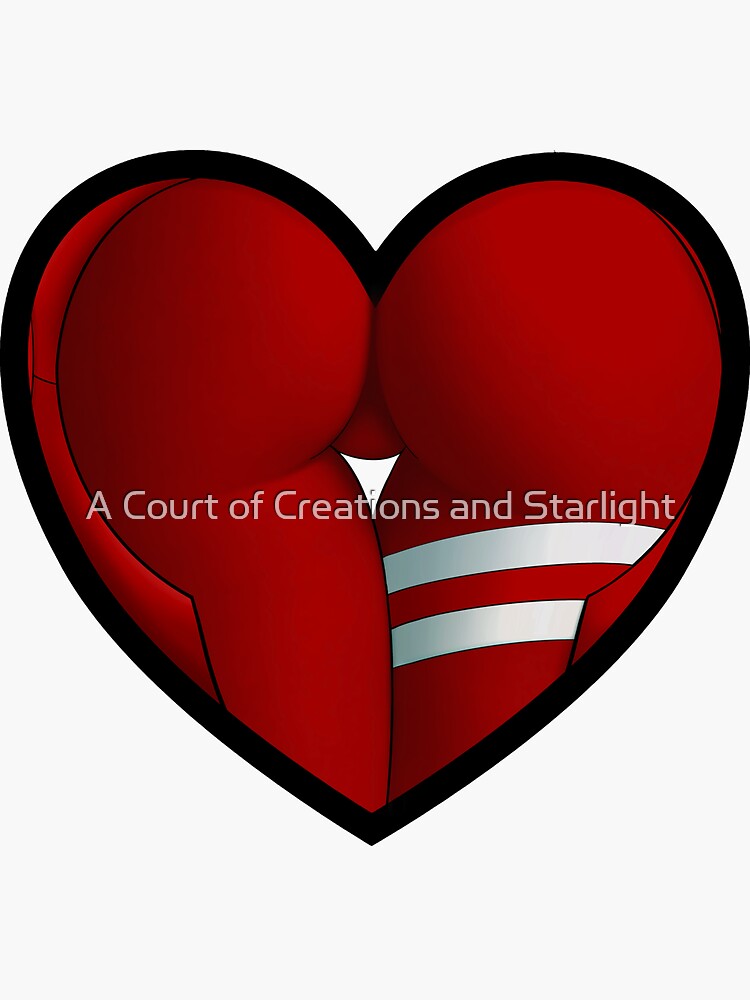 Pegatina «Zero Two Booty Heart» de LilithAnomalous | Redbubble