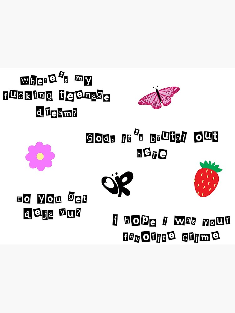 Lámina fotográfica «Olivia Rodrigo Sour Letras e Iconos» de ...