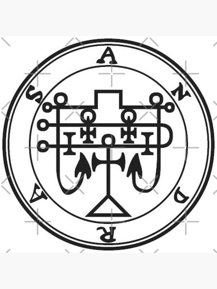 "Marquis Andras - Black Sigil" Poster by DavidAGA | Redbubble
