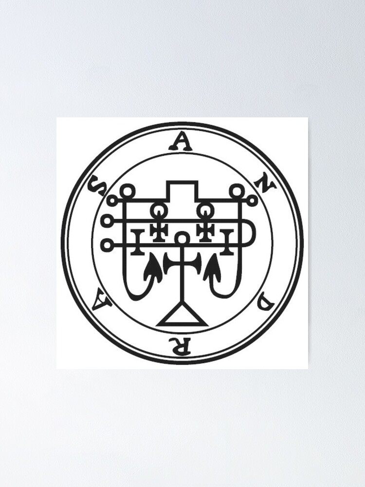 "Marquis Andras - Black Sigil" Poster by DavidAGA | Redbubble