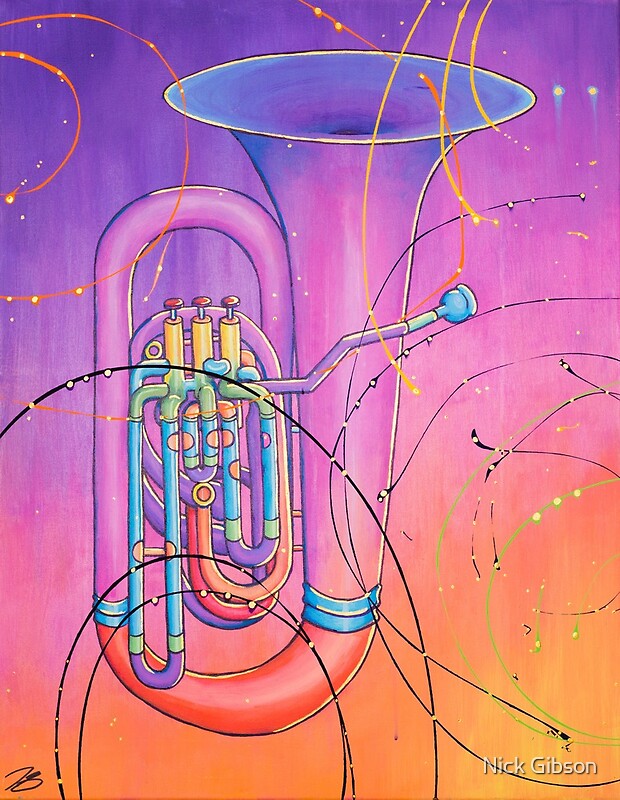 "The Universal Tuba" by Nick Gibson | Redbubble