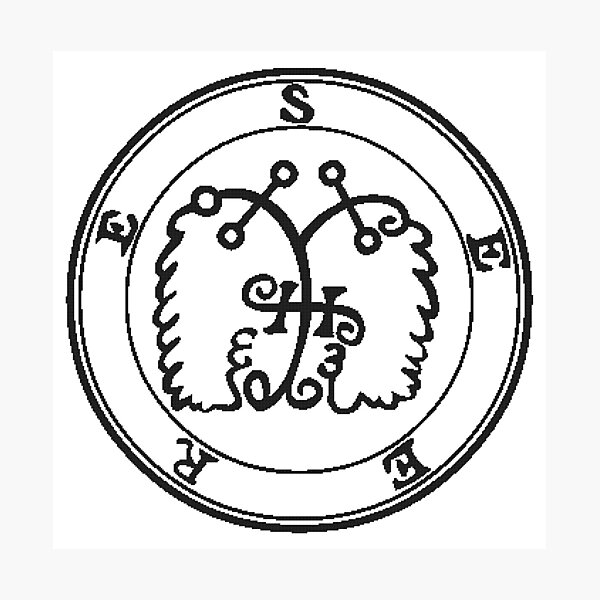 "Prince Seere - Black Sigil" Photographic Print for Sale by DavidAGA ...