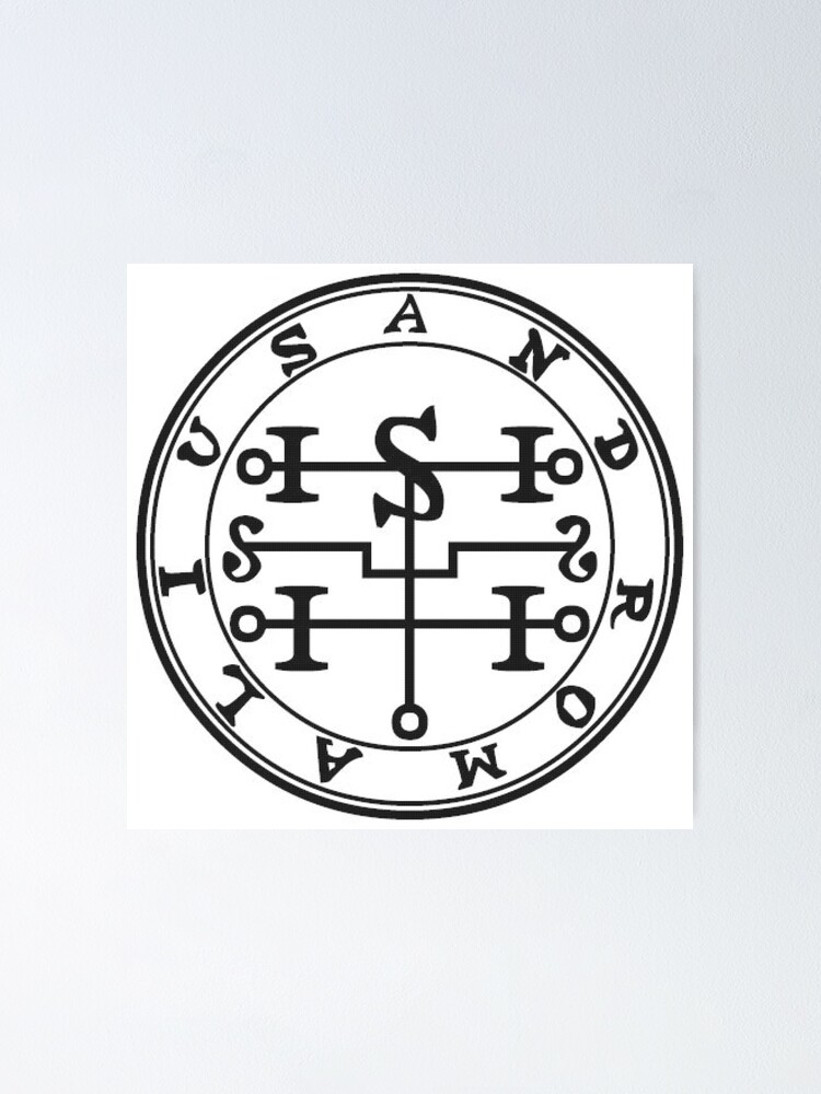 "Count Andromalius - Black Sigil" Poster for Sale by DavidAGA | Redbubble