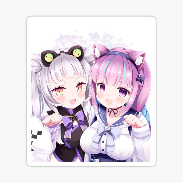 Minato Aqua And Murasaki Shion Sticker For Sale By Thedongerlords Redbubble