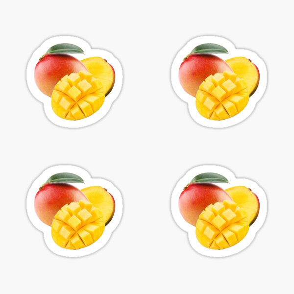 "Tropical Mango Cubes Set" Sticker for Sale by kawaiicrossing | Redbubble