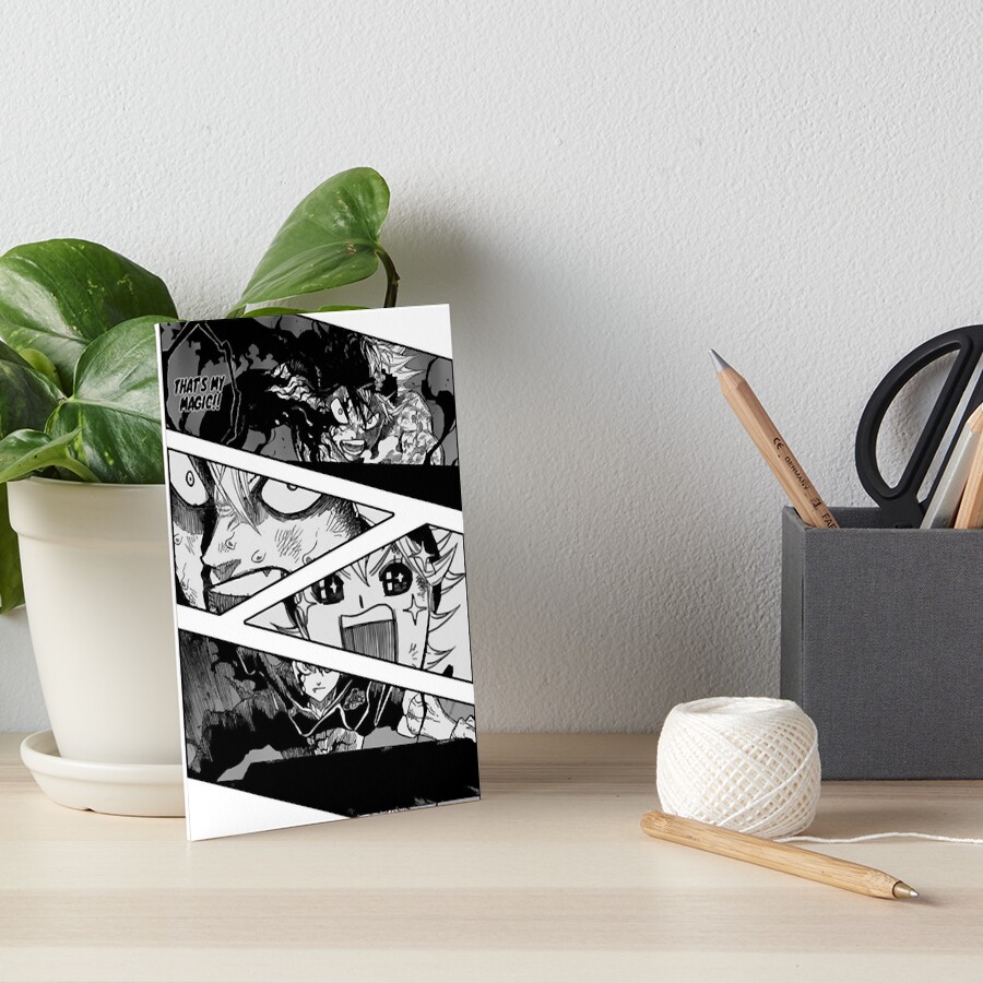 "Asta Staria Black Clover Burakku Kurōbā Anime Cool Manga Panel Design ...