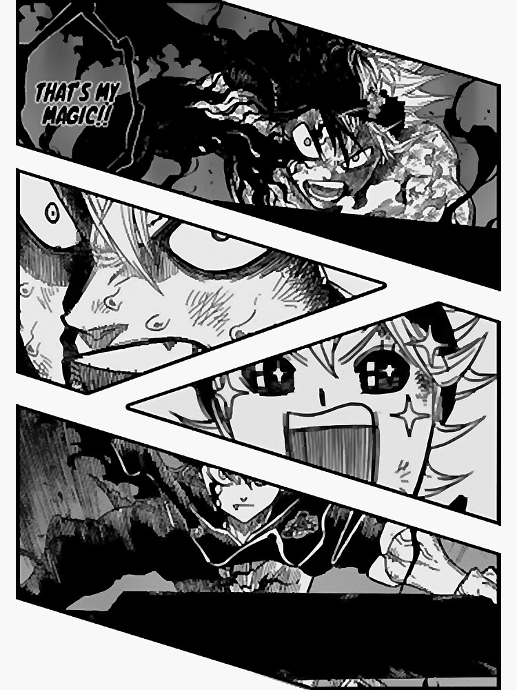 Pegatina «Asta Staria Black Clover Burakku Kurōbā Anime Cool Manga ...