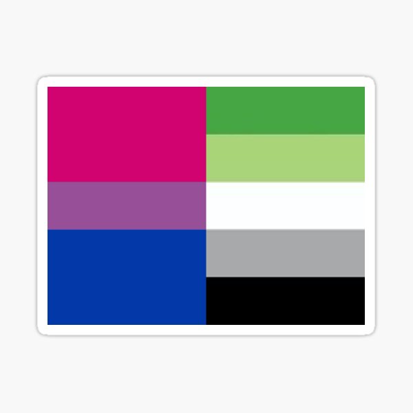 "bisexual and aromantic flag" Sticker for Sale by luvscreen | Redbubble