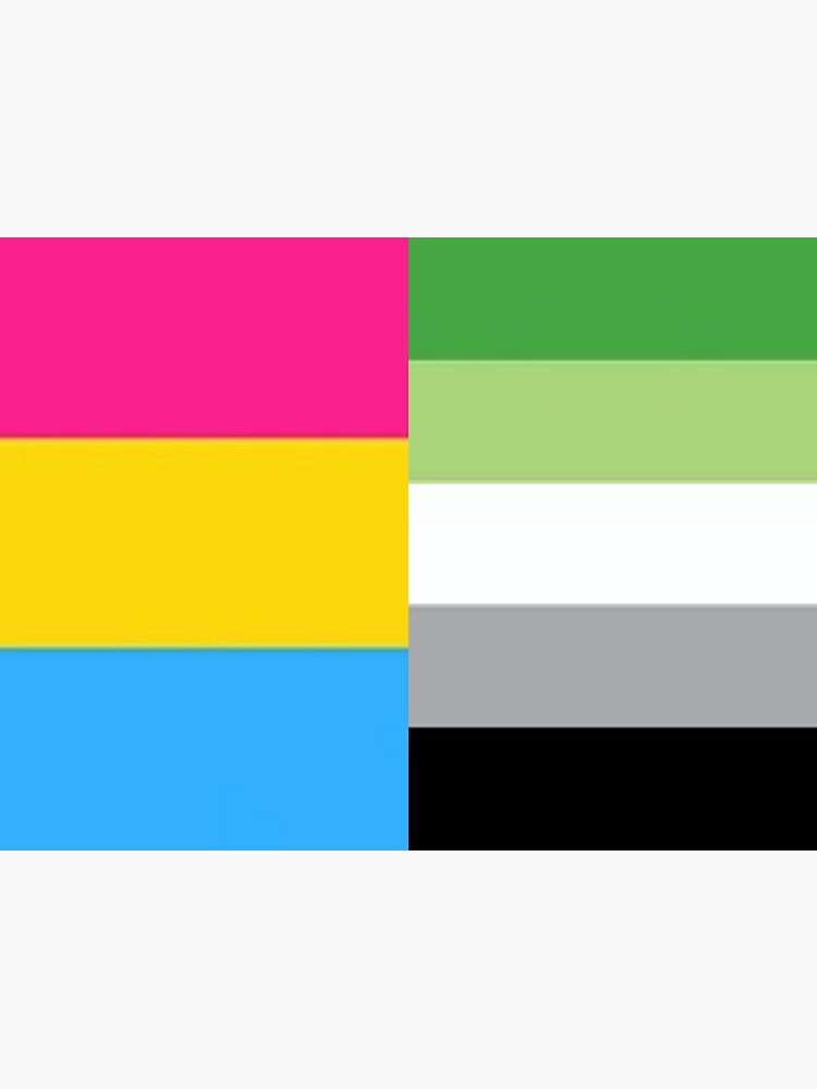"pansexual and aromantic flag" Sticker for Sale by luvscreen | Redbubble