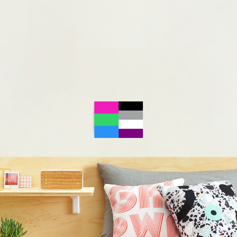 "polyromantic and asexual flag" Photographic Print by luvscreen | Redbubble