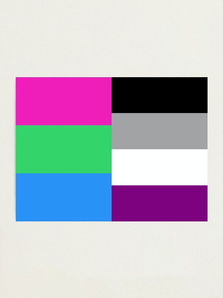 "polyromantic and asexual flag" Photographic Print by luvscreen | Redbubble