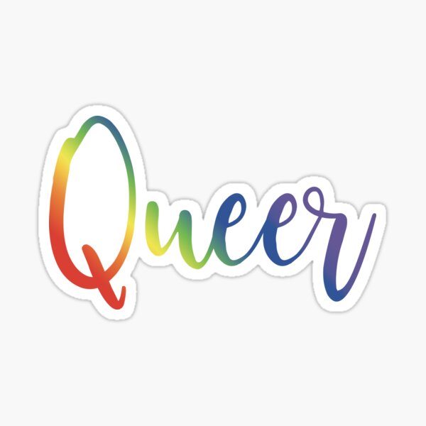 "Rainbow Gradient Queer LGBTQ Pride Sticker" Sticker for Sale by ...