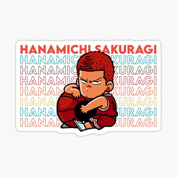 "Hanamichi Sakuragi" Sticker for Sale by shokugeki | Redbubble