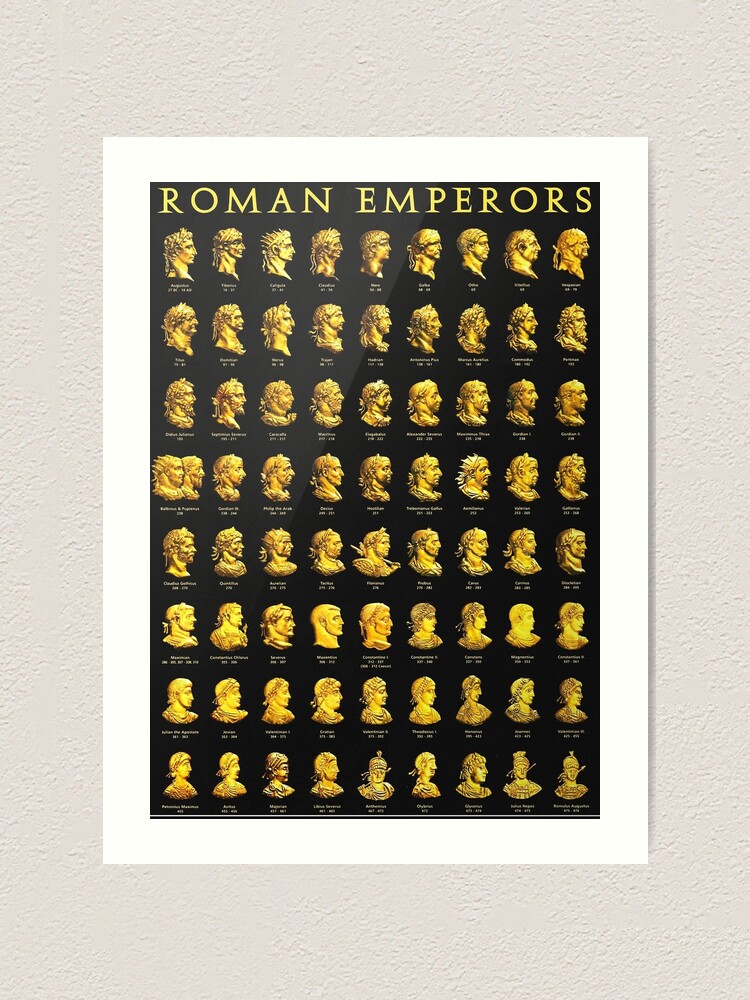 "Roman Emperors Poster" Art Print by SerafinaKGorska | Redbubble