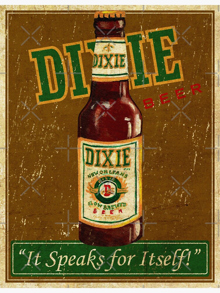 "Dixie Beer It Speaks For Itself Vintage Classic Style Tee For Men ...