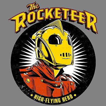"The Rocketeer High-Flying Hero Distressed" Essential T-Shirt for Sale ...