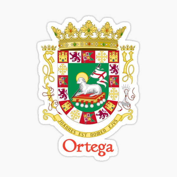 Pegatina «Escudo de Ortega de Puerto Rico» de carpediem6655 | Redbubble