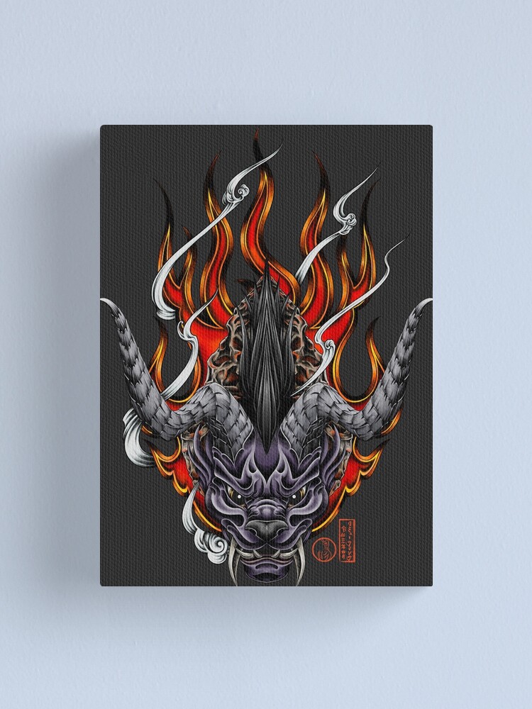 Impression sur toile « King Behemoth Oni Tattoo - Final Fantasy 14 ...