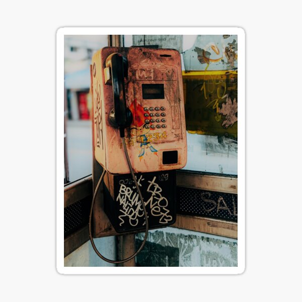 "Telephone Booth" Sticker for Sale by SMR2196 | Redbubble