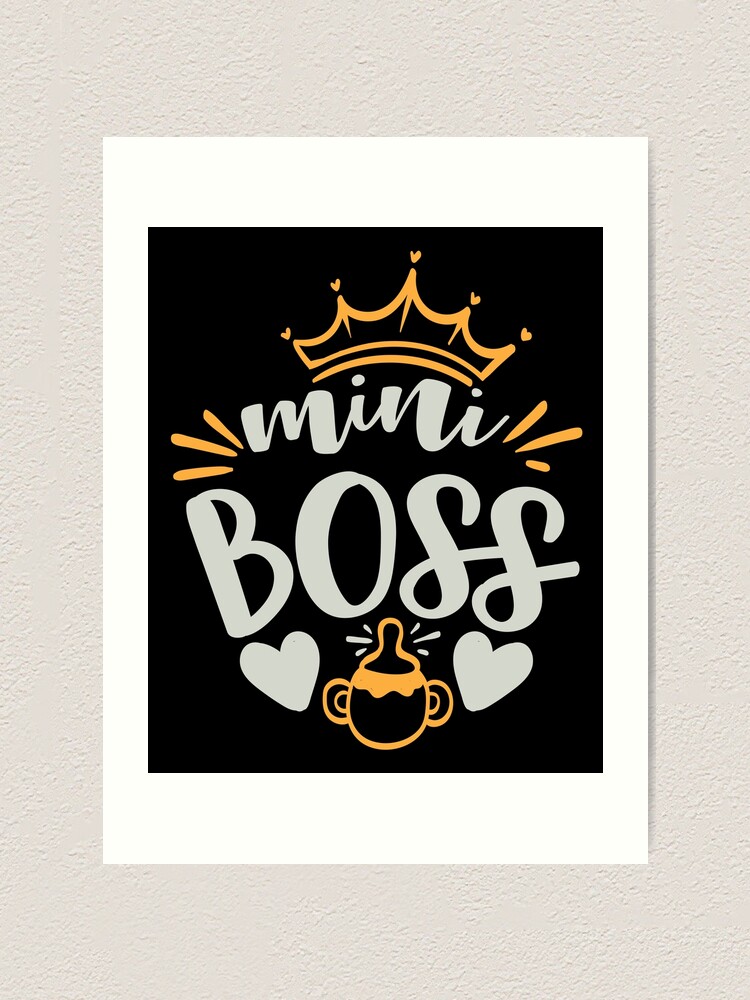 "Mini Boss" Art Print for Sale by FOX1999-Design | Redbubble
