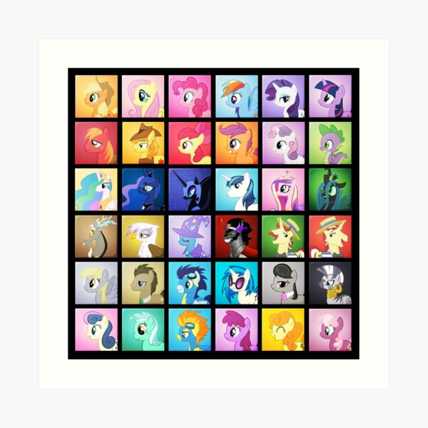 "Pony Blocks" Art Print by stevesellsstuff | Redbubble
