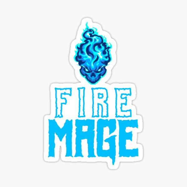 "Fire Mage" Sticker for Sale by copticcast | Redbubble