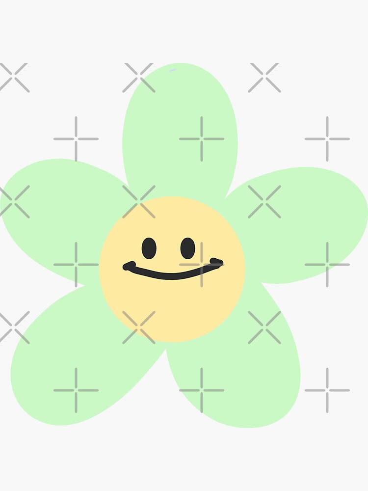 "green kidcore flower " Sticker by renmei-studios | Redbubble